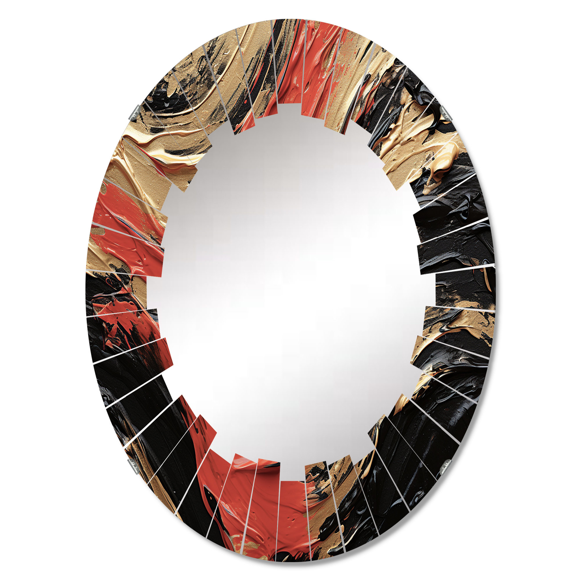 East Urban Home Cowick - Modern Wall Mirror Oval | Wayfair