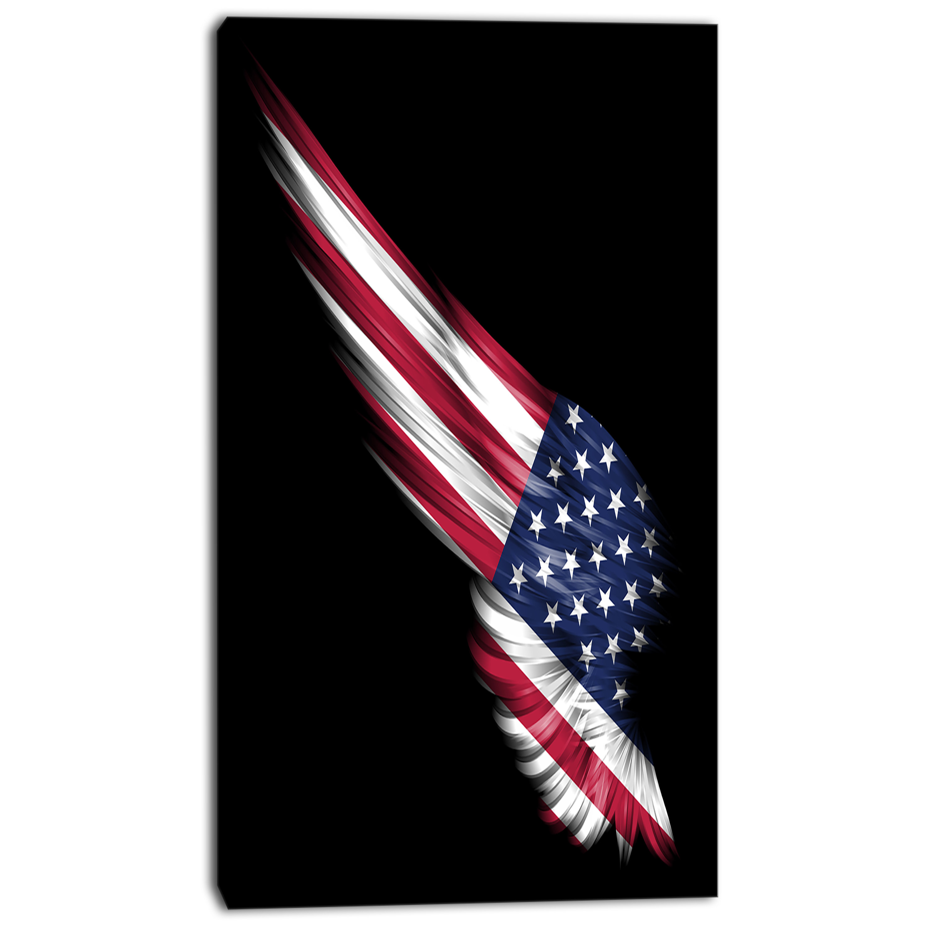 Ebern Designs 'Wing with American Flag' Graphic Art - Wayfair Canada