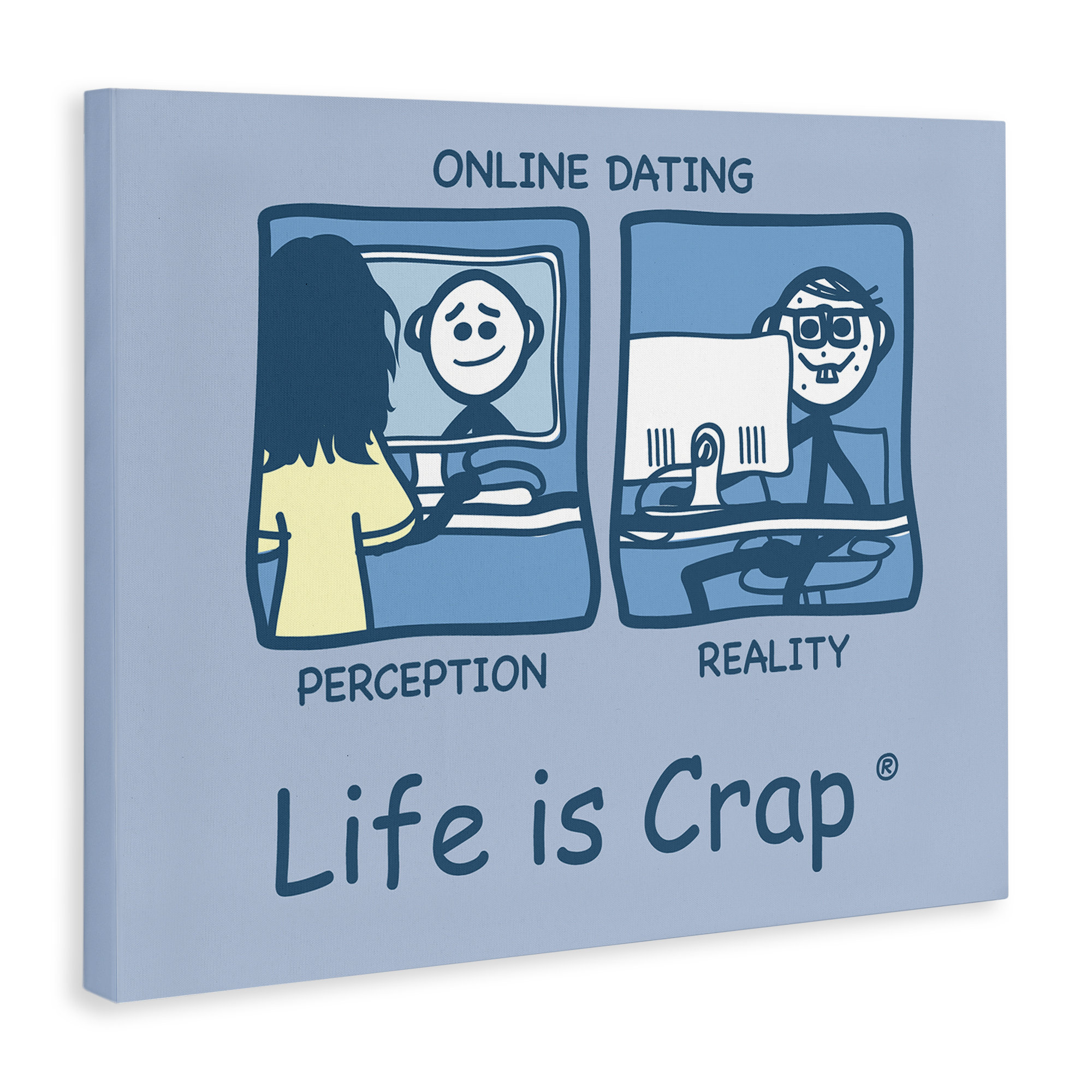 Trinx Perception and Reality Dating Canvas Wall Art by LIC | Wayfair