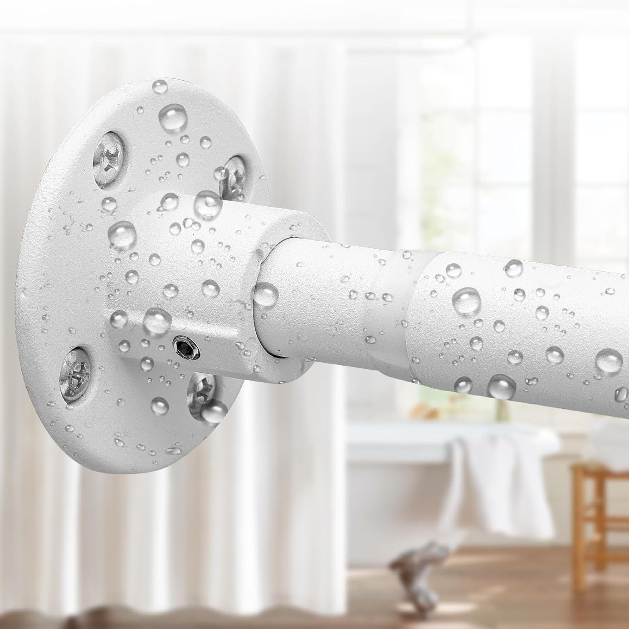 Beniar Adjustable Shower Curtain Rod, 28 to 48" Heavy Duty Shower Rod ...