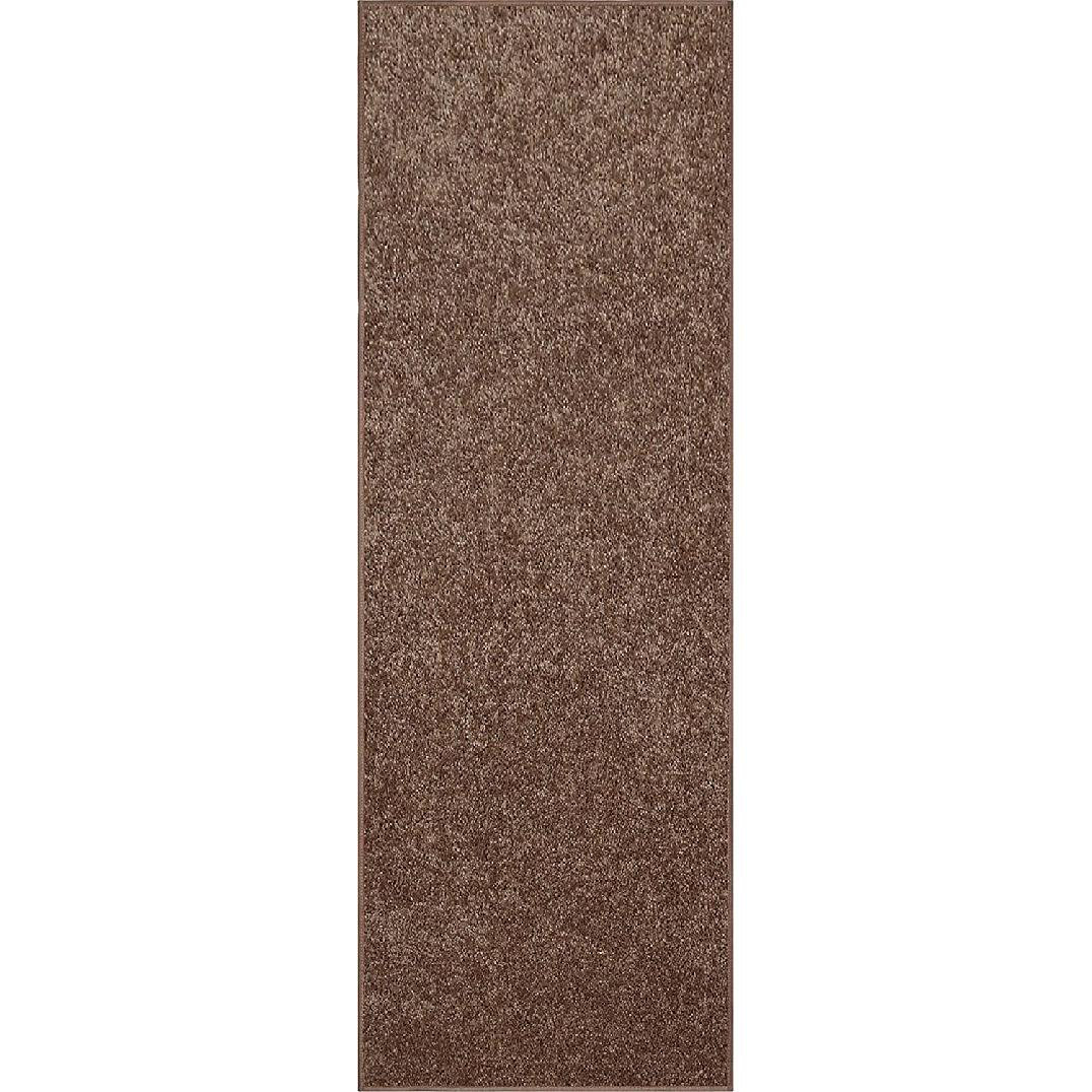 Latitude Run® Solid Color Machine Braided Area Rug in Brown | Wayfair