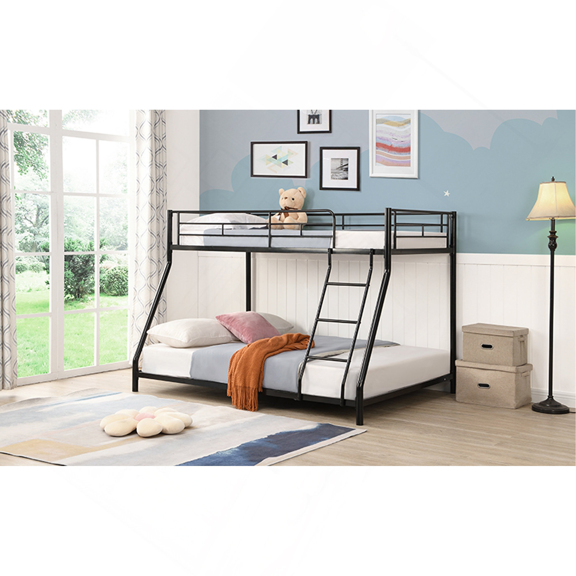 17 Stories METAL BUNK BED TF BLACK - Wayfair Canada