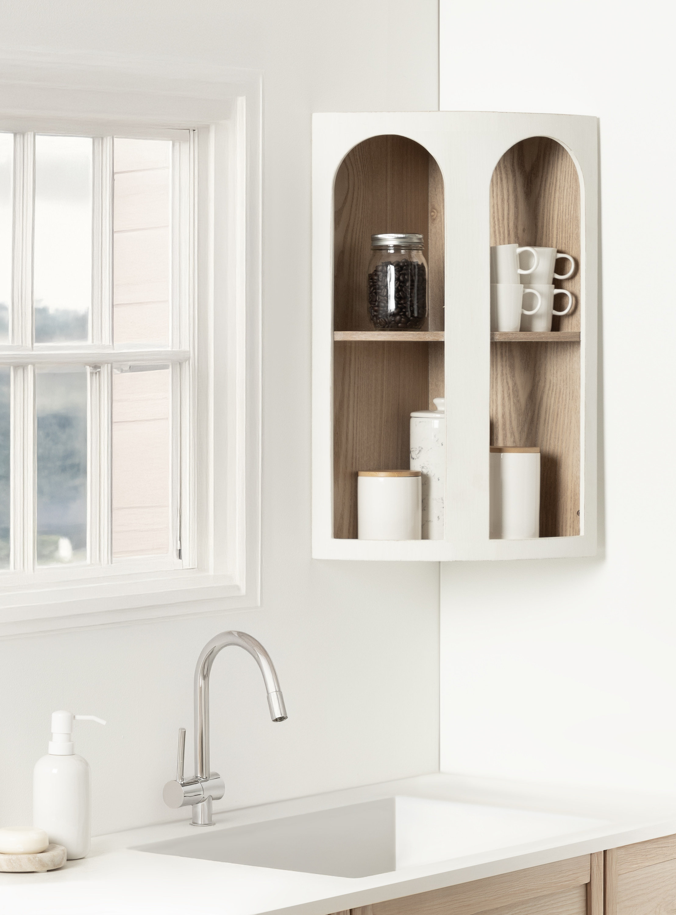 Latitude Run® Wooden Corner Shelf Cabinet - Wayfair Canada
