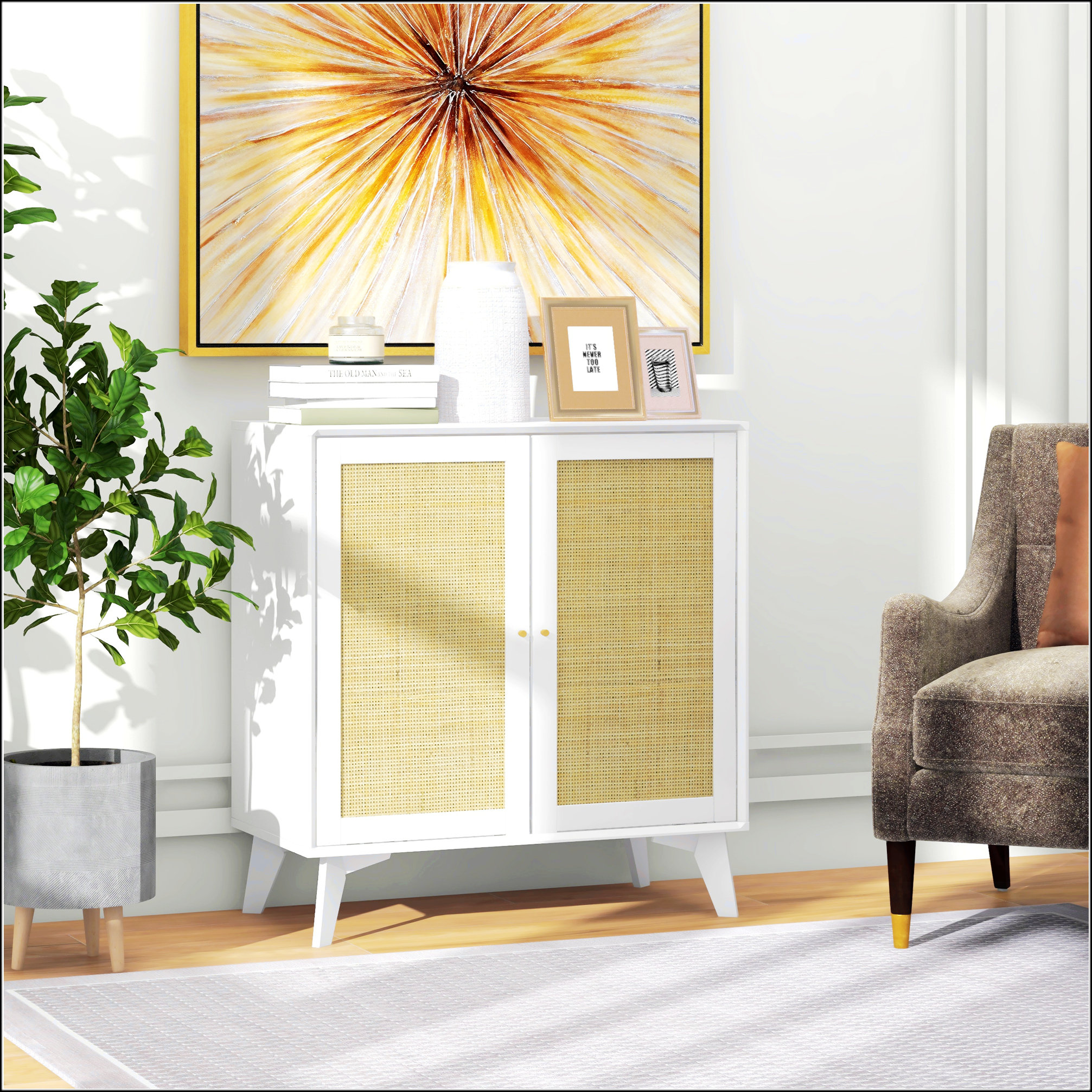 Bay Isle Home™ Boho Storage Cabinet - Wayfair Canada