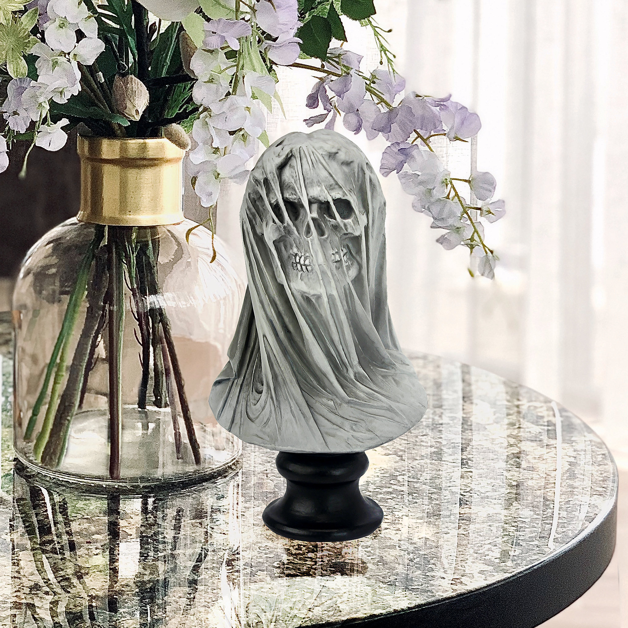 Design Toscano Samhain's Veiled Maiden of Death Bust | Wayfair