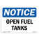 SignMission Osha Notice Open Fuel Tanks Sign Or Label - Wayfair Canada