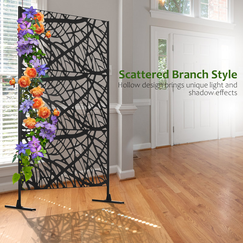Red Barrel Studio® Wesley 78"T Metal Trellis Privacy Screen | Wayfair