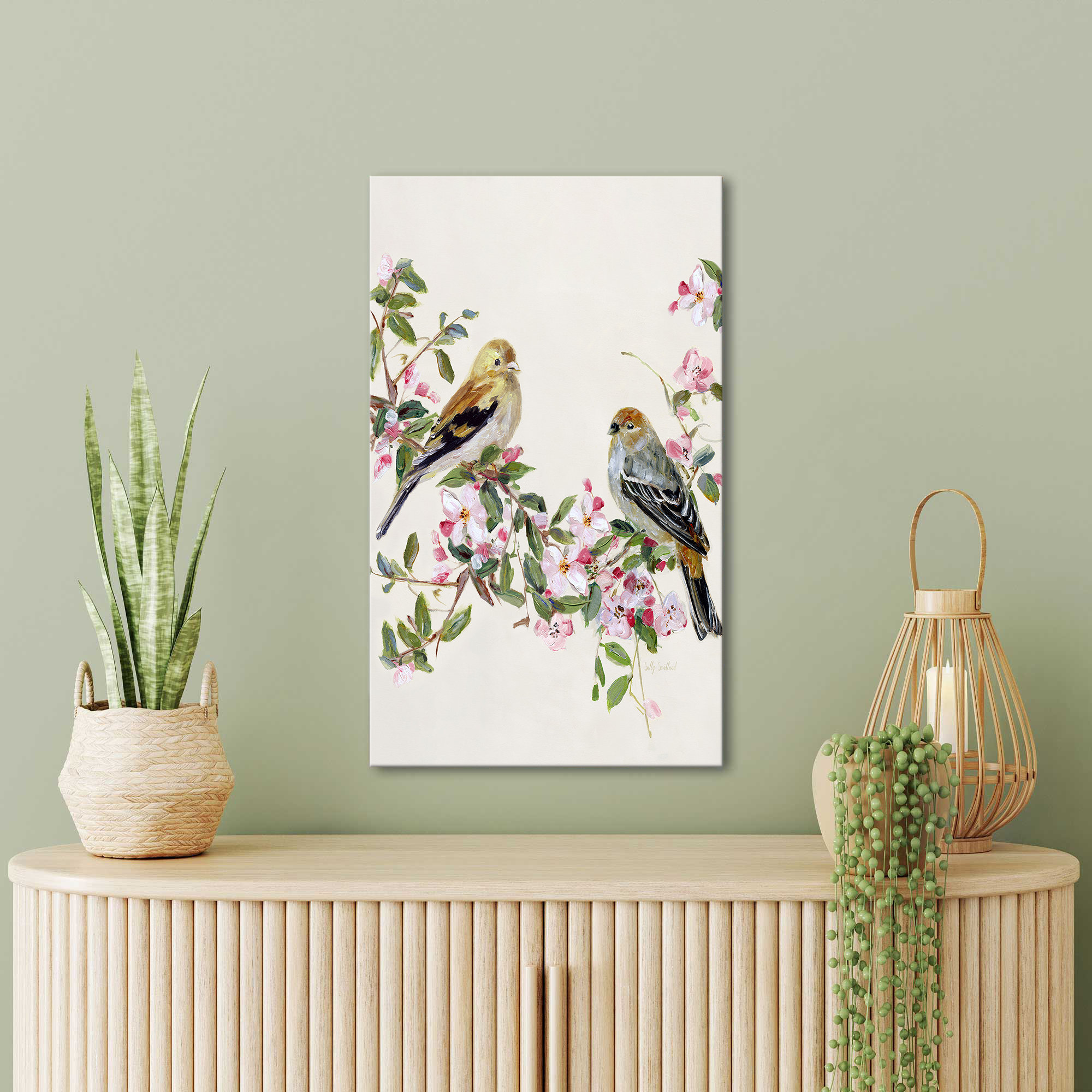 Lark Manor™ "Songbird Duo II" by Sally Swatland Print on Canvas | Wayfair