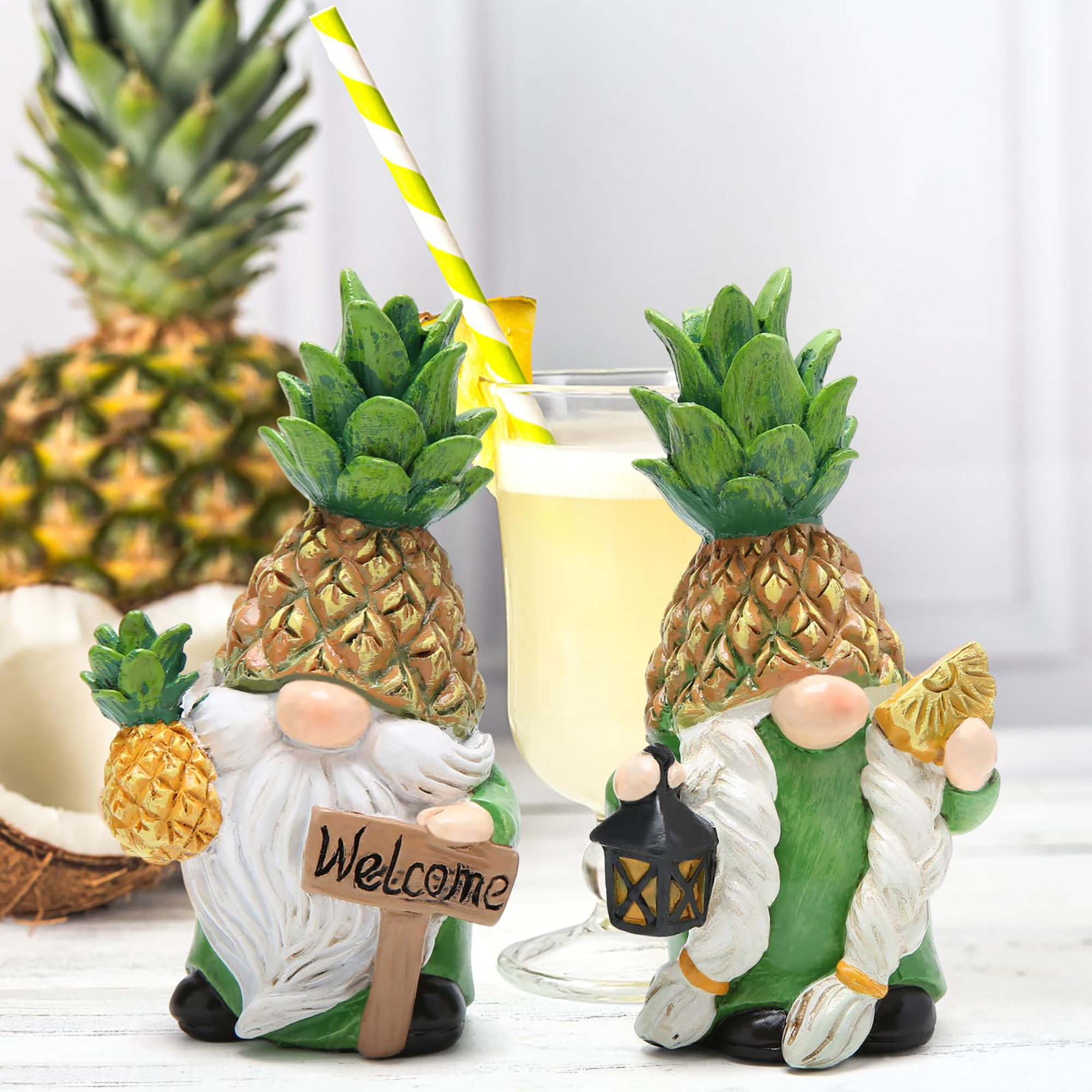 Dakota Fields Pineapple Gnomes Decor | Wayfair