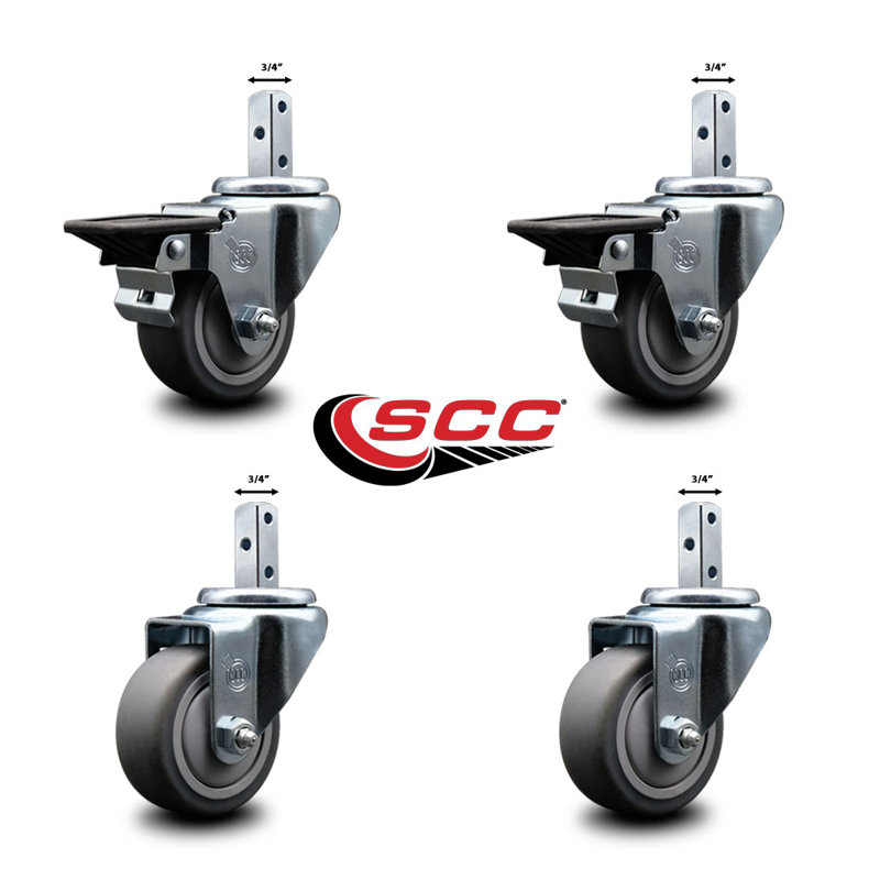 Service Caster Thermoplastic Rubber Casters | Wayfair