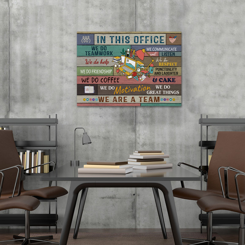 Trinx In This Office Computer Team - Wrapped Canvas Graphic Art | Wayfair