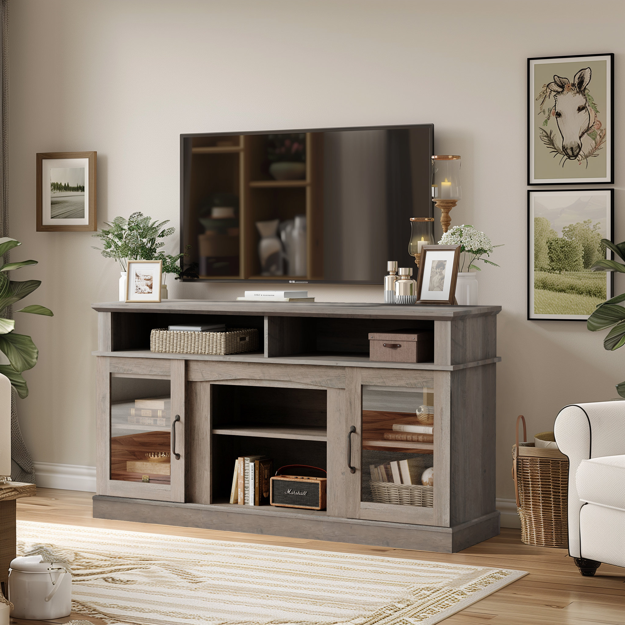 Mercer41 Khalisi TV Stand for TVs up to 65" & Reviews | Wayfair