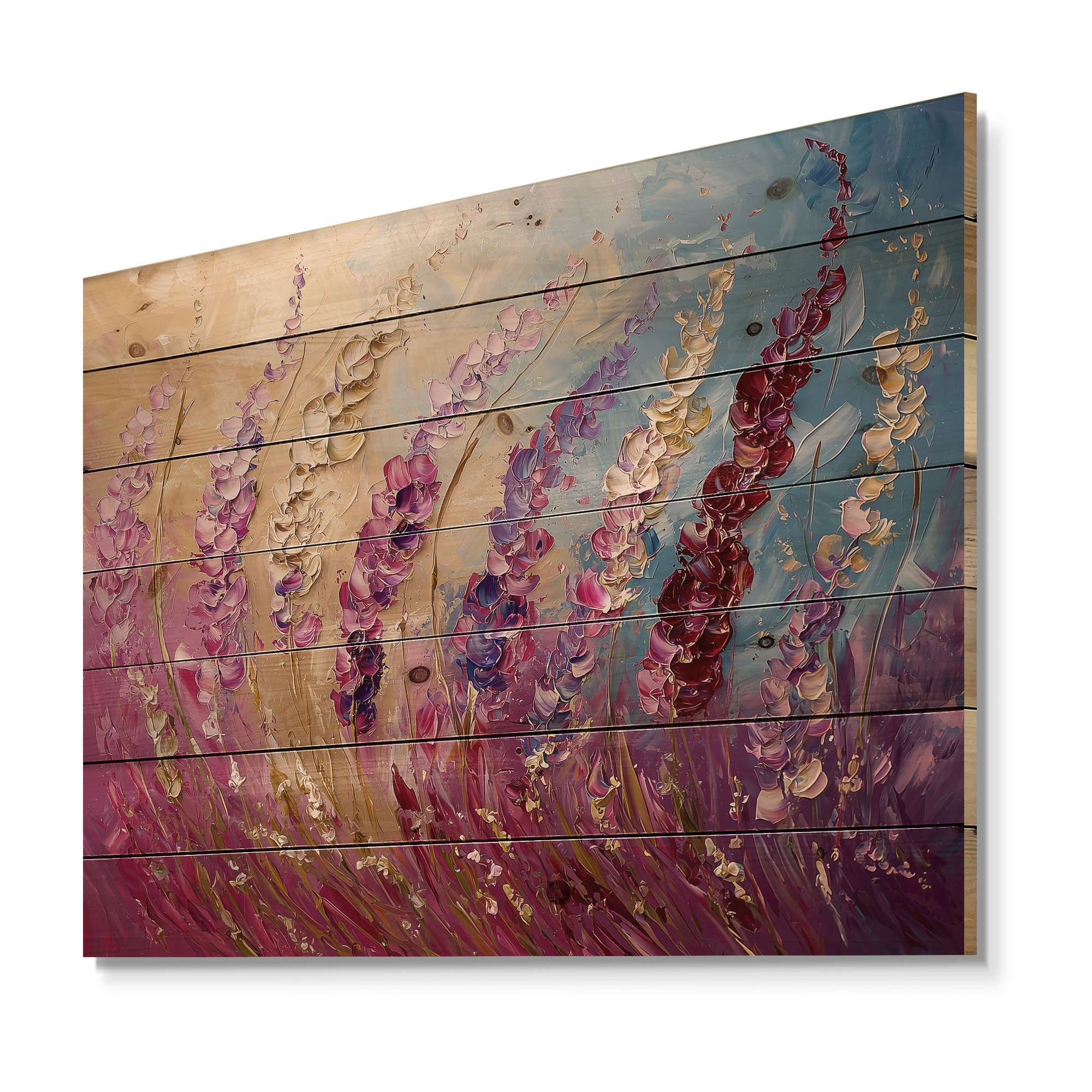 Ophelia & Co. Violet Flowers Wild Beauty Unfolded I - Violets Wood Wall ...