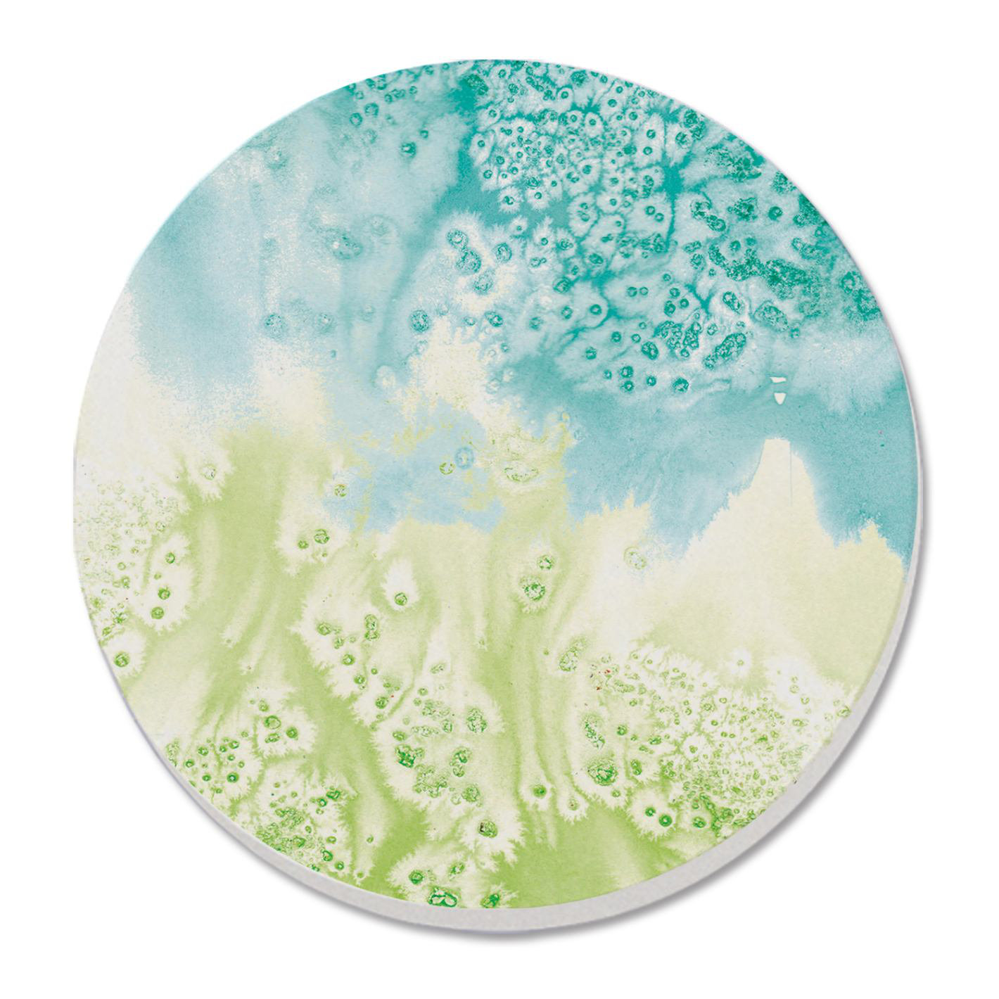 East Urban Home Salty Wash Single Round Absorbent Stone Coaster | Wayfair