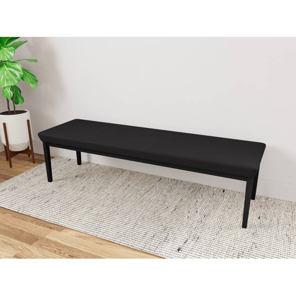 Lesro Gansett Waiting Reception 3 Seat Bench Metal Frame | Wayfair