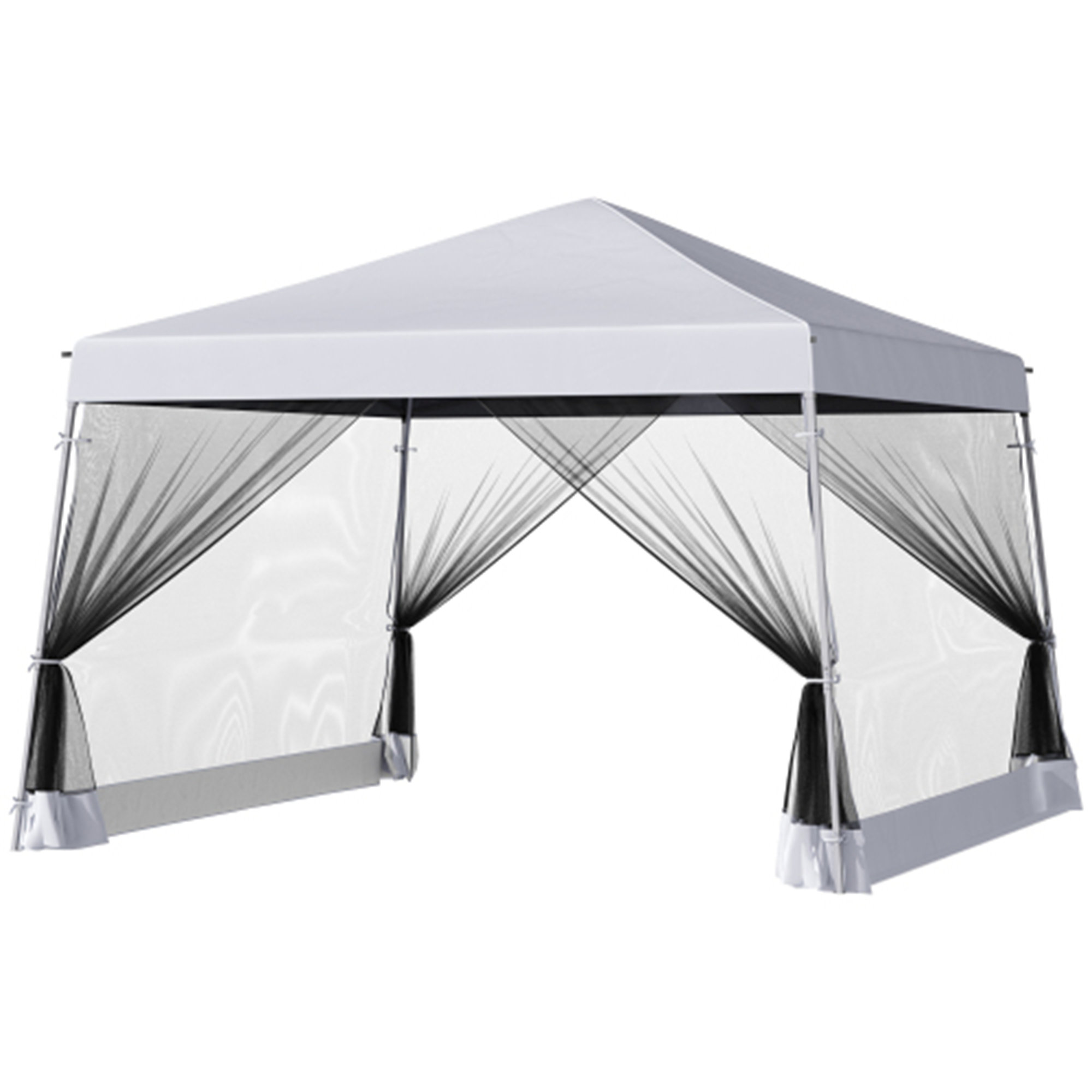 DAMALU Slant Leg Pop Up Canopy Tent with Netting and Carry Bag | Wayfair