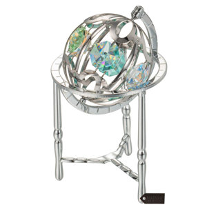 Matashi Crystal Crystal Studded Spinning Globe Sculpture "& Reviews ...