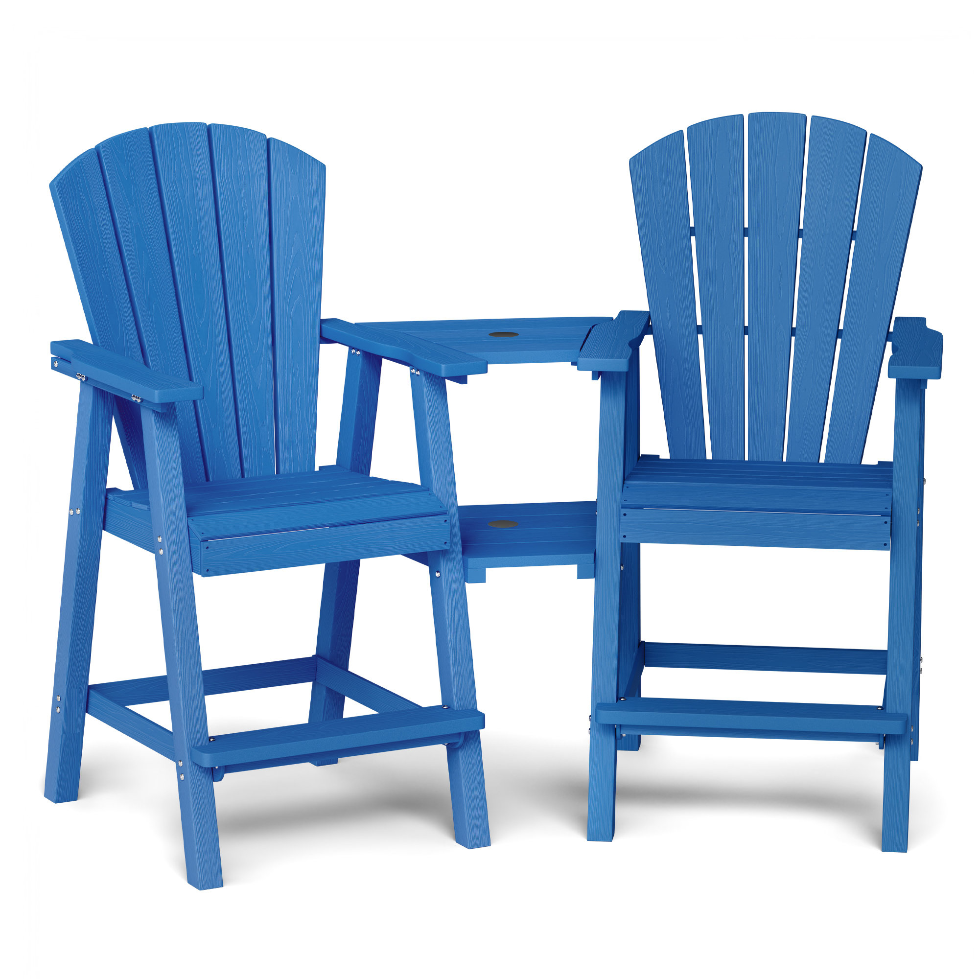 Rosecliff Heights 2-Piece Outdoor Adirondack Chair With Table | Wayfair