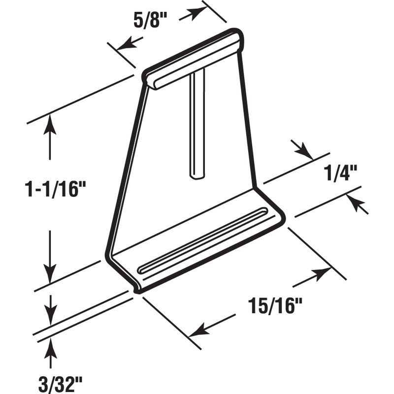 Prime-Line Spline Channel Pull Tabs, White | Wayfair