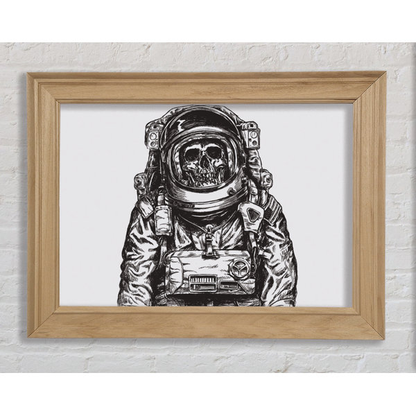 Bright Star The Skeleton Space Explorer - Single Picture Frame Print ...