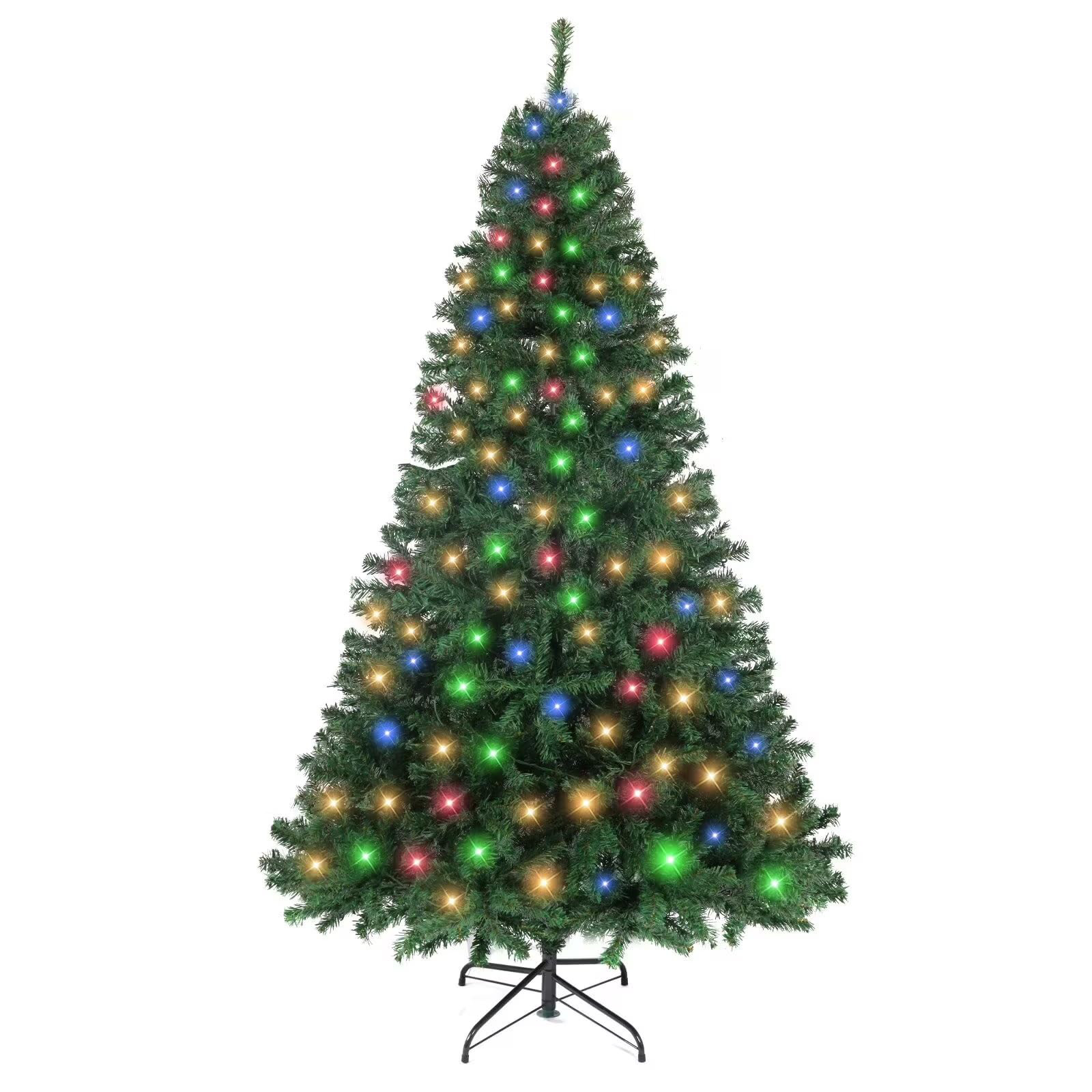 Winston Porter 6.5FT Pre-Lit Artificial Christmas Tree with Warm White ...