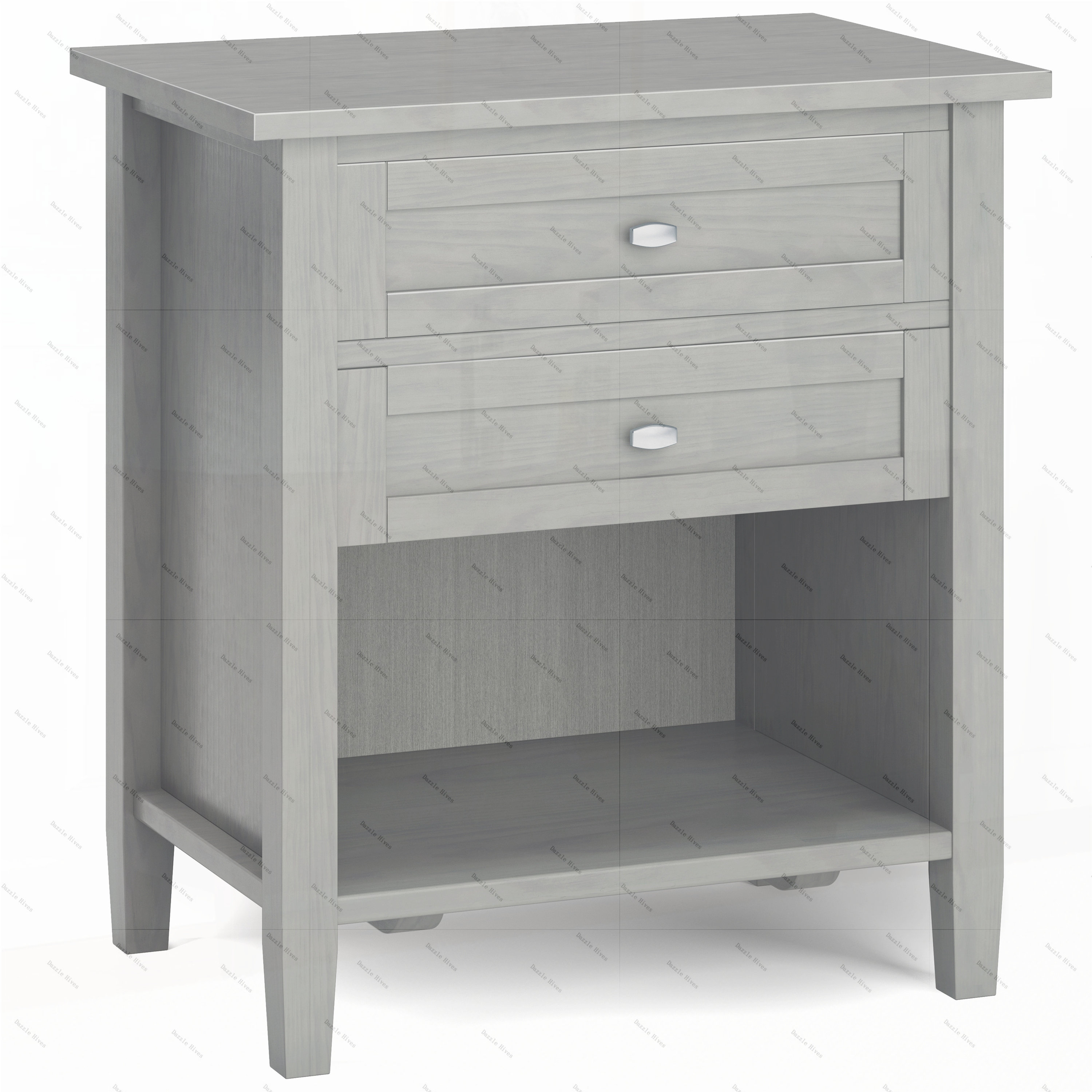 Canora Grey Warm Shaker - Bedside Table - Fog Grey | Wayfair