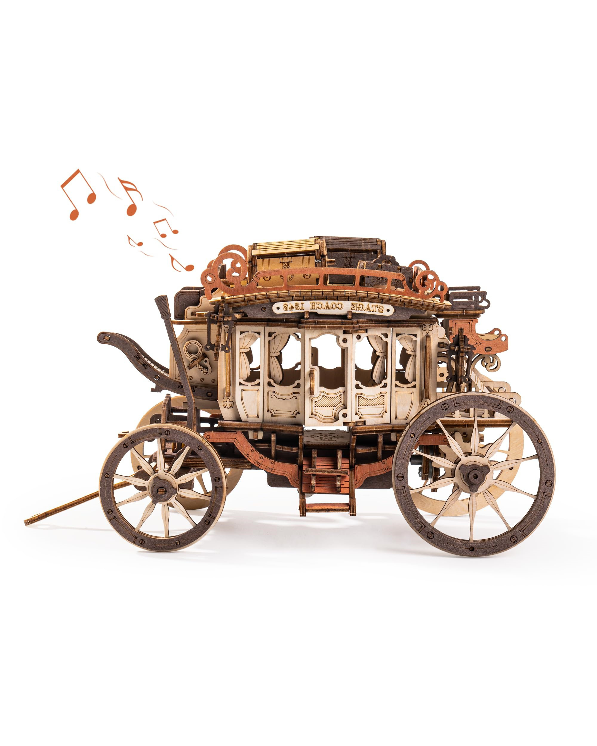 Williston Forge Stagecoach Wooden Music Box Puzzle | Wayfair