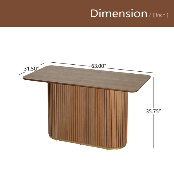 George Oliver 63.00"L Counter Table | Wayfair