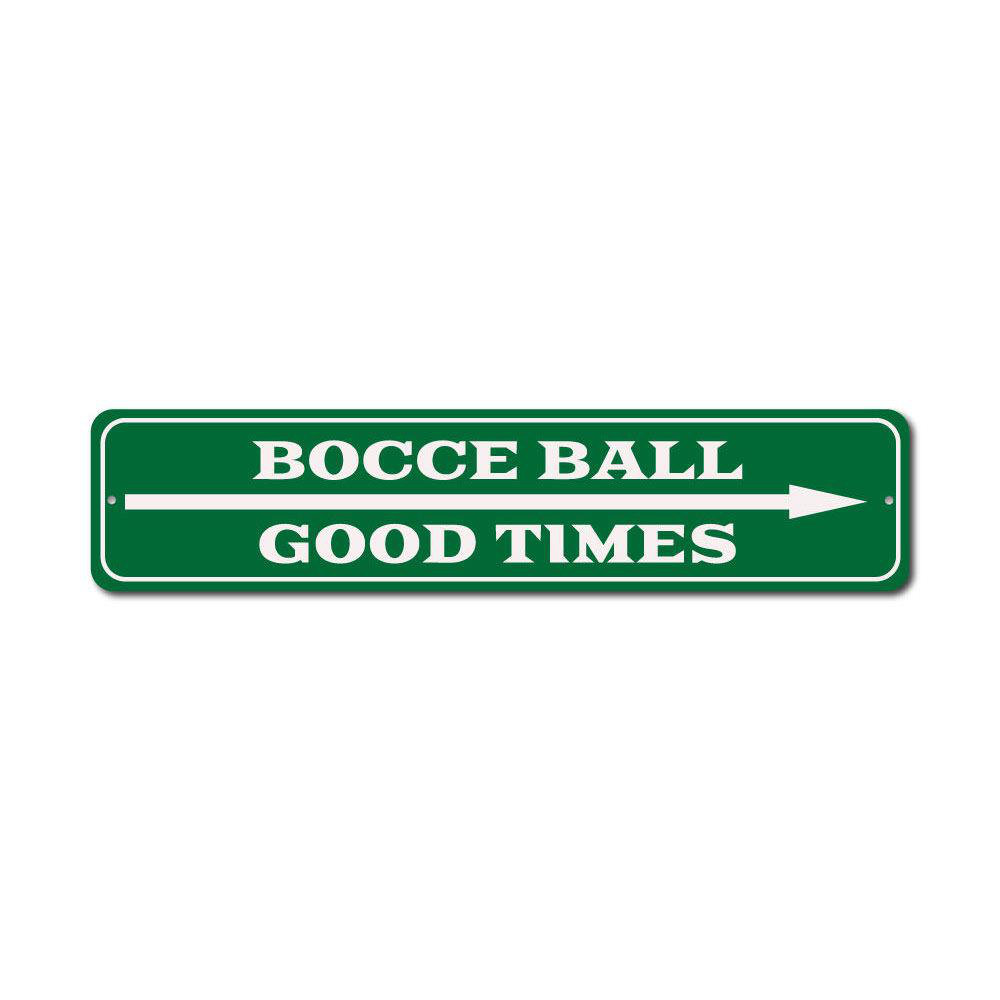 Lizton Sign Shop, Inc Bocce Ball Arrow Custom Aluminum Sign | Wayfair