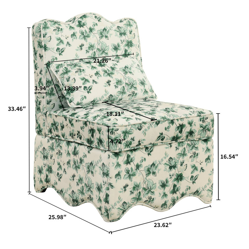 Lark Manor™ Retro Flannel Single Dining Chair With Soft Seat Cushion ...