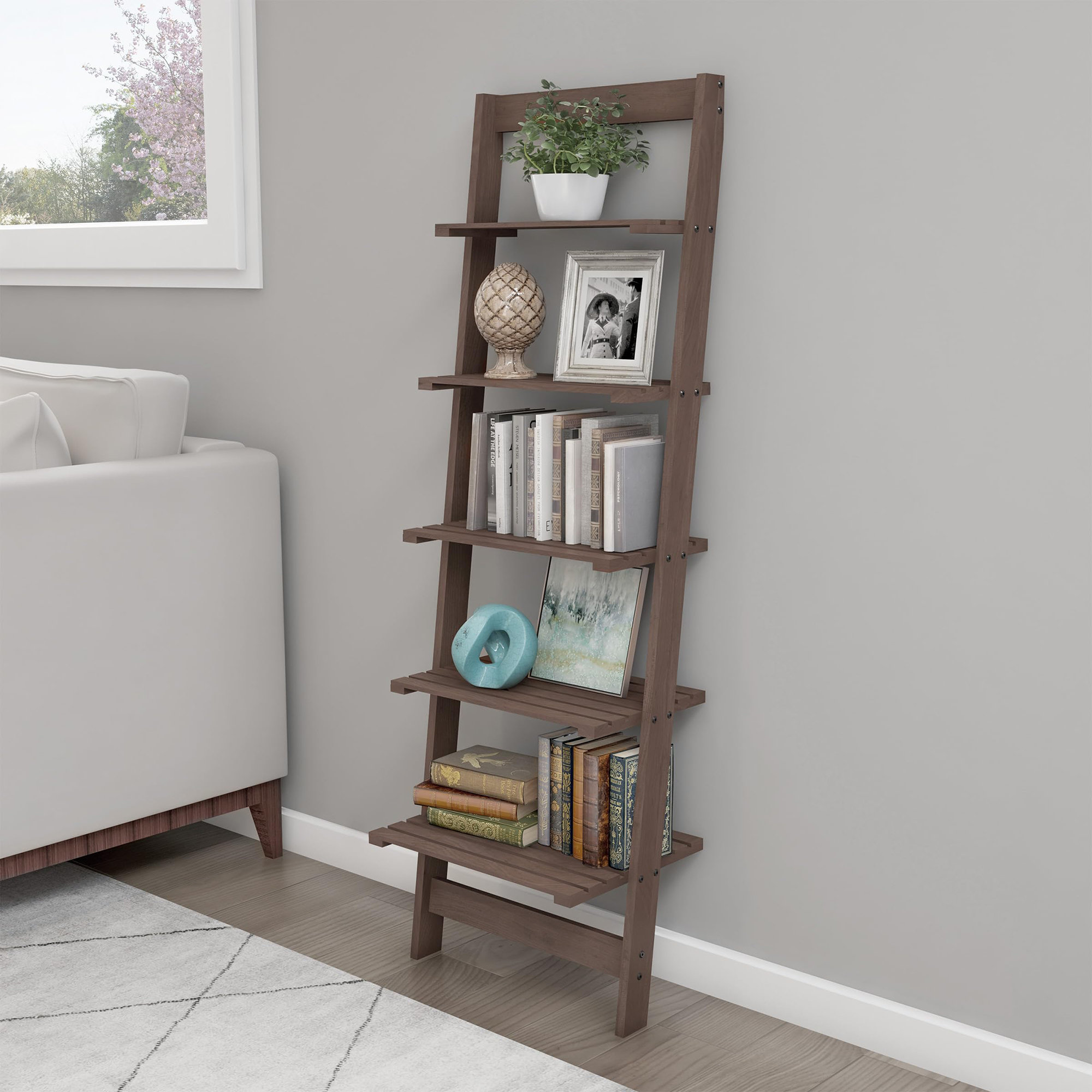 Winston Porter 5-Tier Inclined Ladder Rack | Wayfair