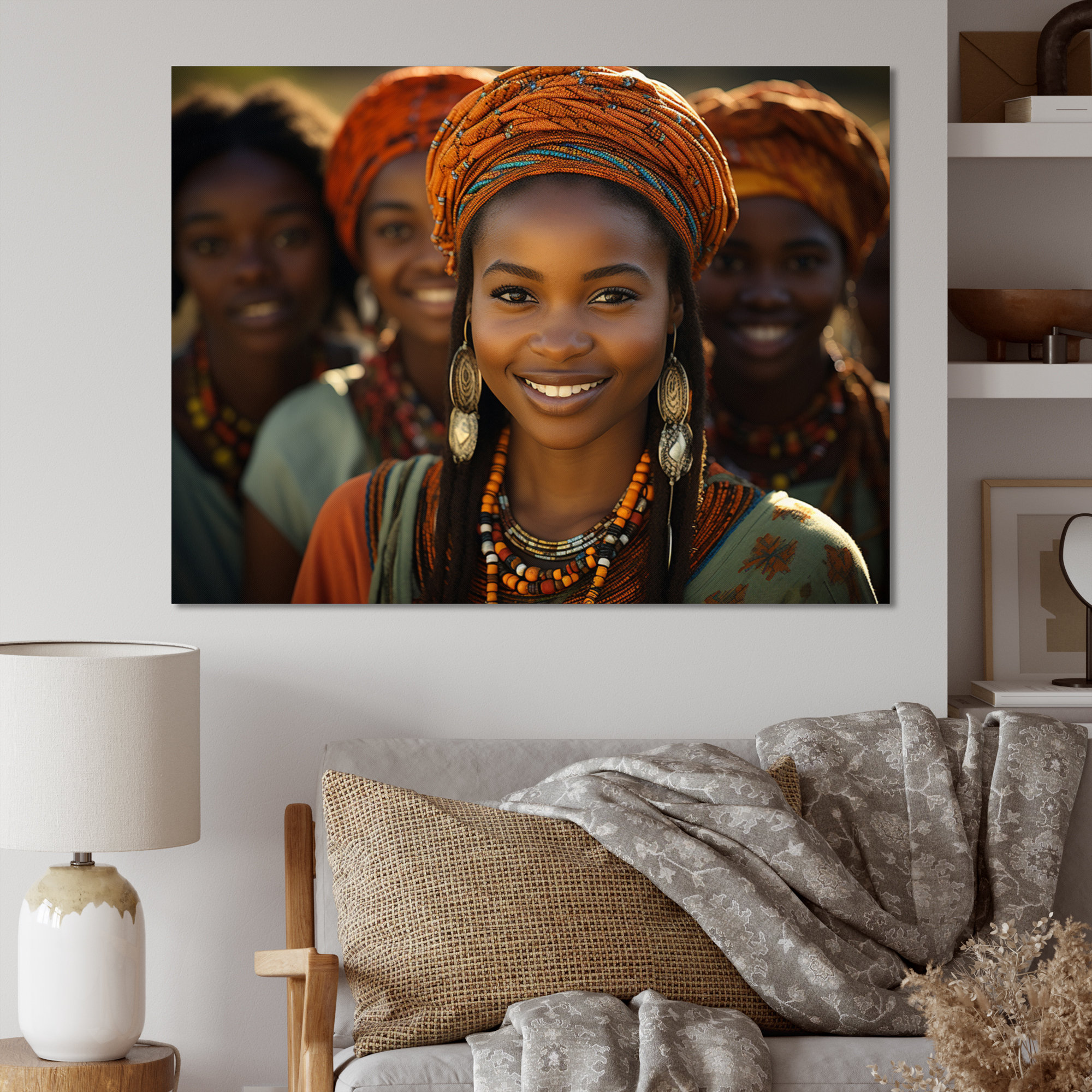 Dakota Fields Chatara African Tribes Xhosa Portrait I On Canvas Print ...
