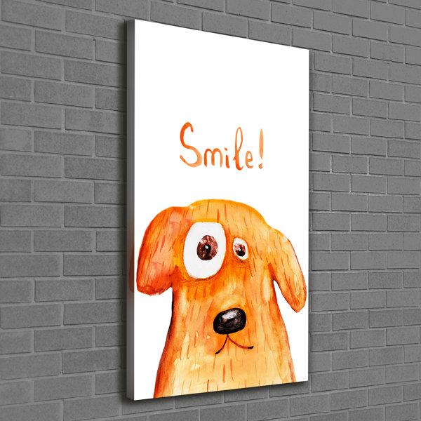 Zoomie Kids Hazlehurst Dog - Wrapped Canvas Print | Wayfair.co.uk