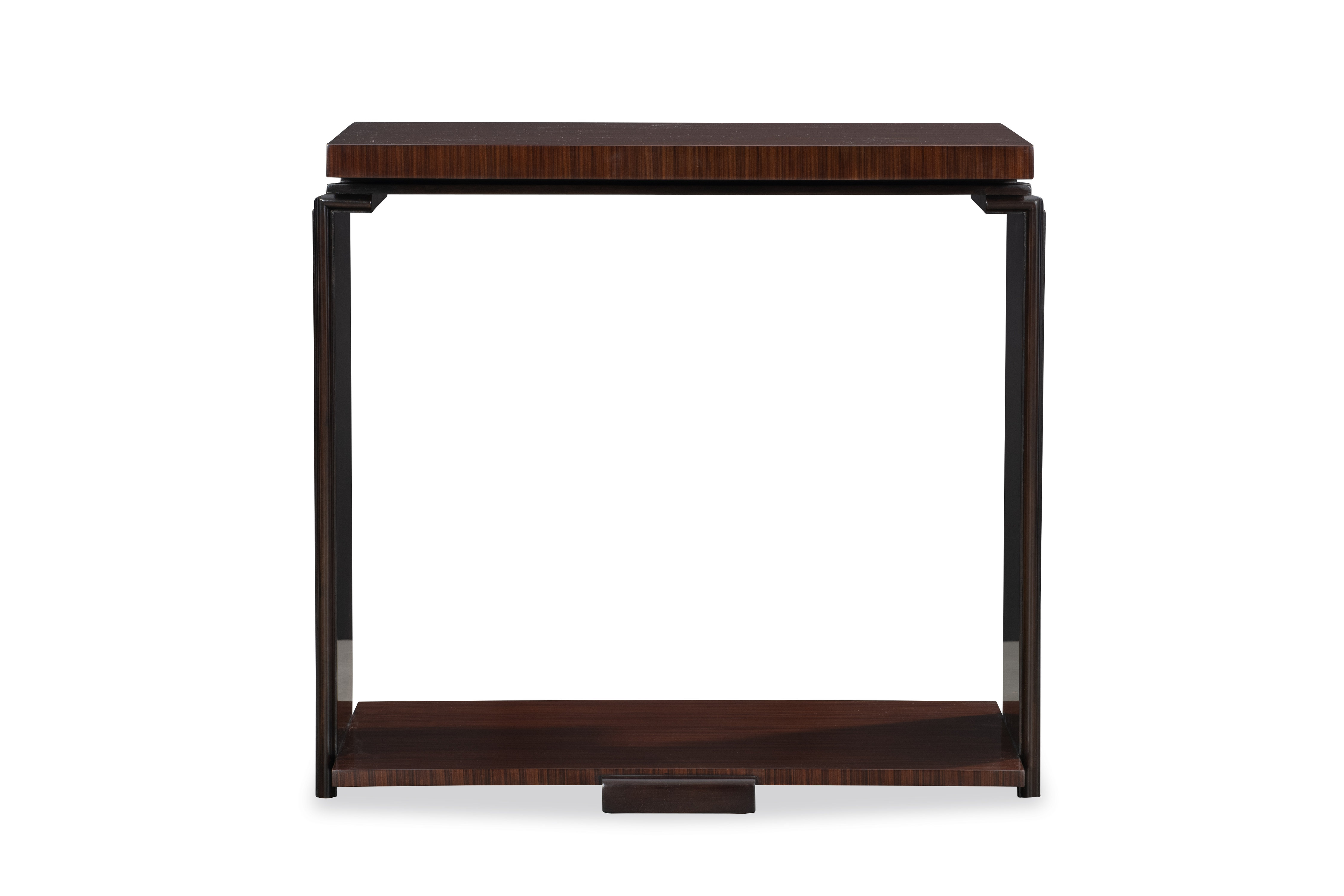 Maitland-Smith Jasper Solid Wood Floor Shelf End Table with Storage ...