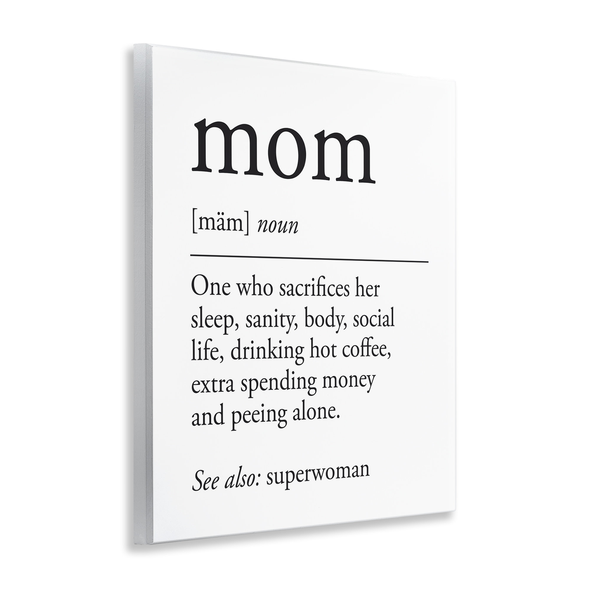 Stupell Industries Mom Definition Sentiment Wall Plaque Art by Lettered ...