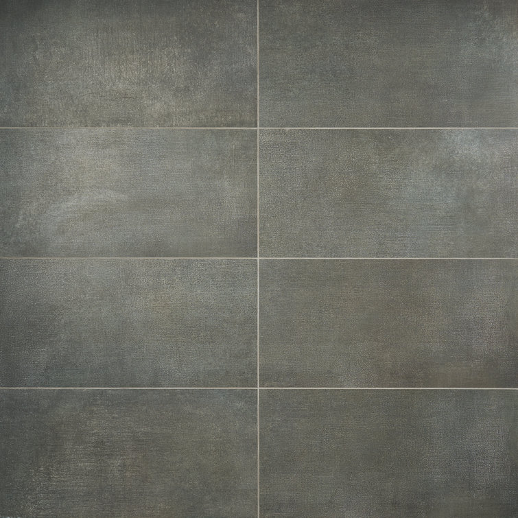Bond Tile Large Format 12" x 24" Porcelain Concrete Look Wall & Floor ...