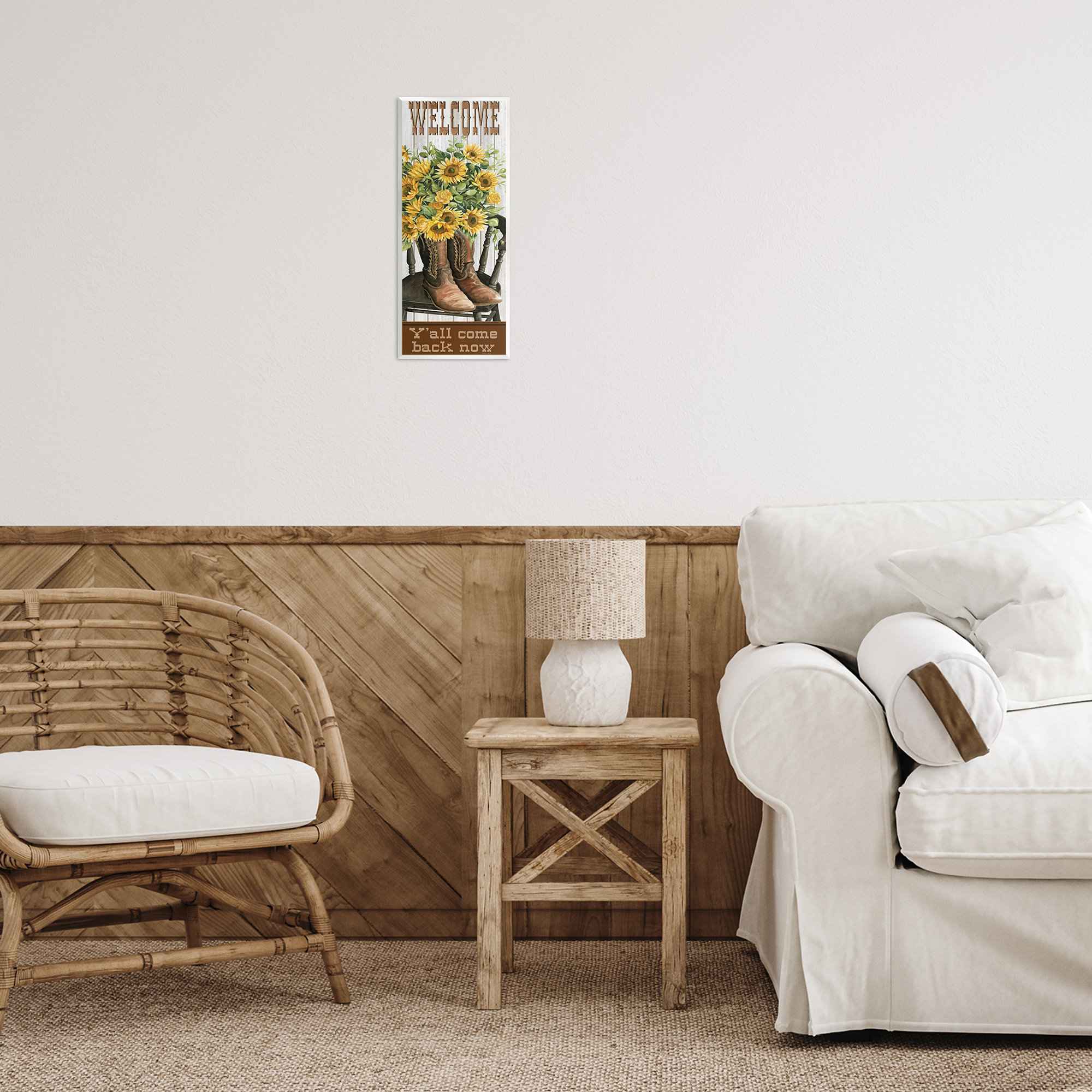 Union Rustic Southern Welcome Phrase Wall Plaque Art by Cindy Jacobs ...