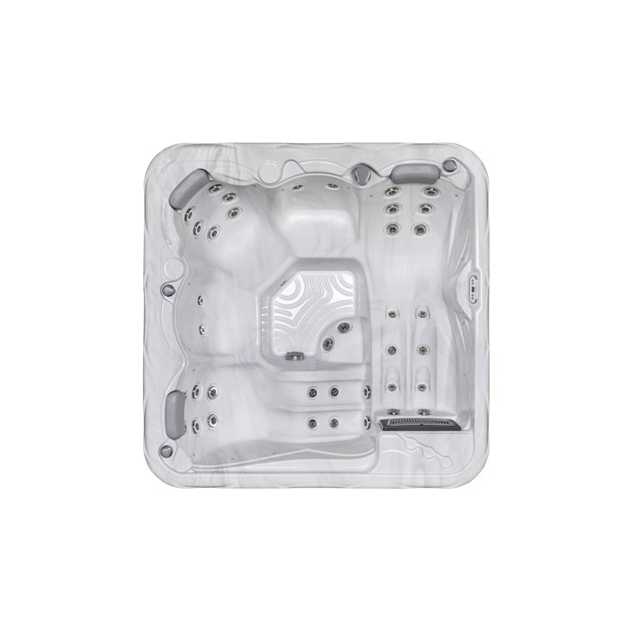 Bueno Spa 240 Volt 5 - Person 42 - Jet Acrylic Square Hot Tub with ...