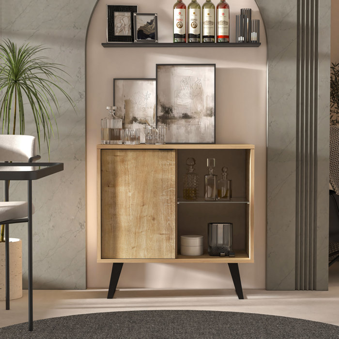 George Oliver Klaziena 31.5'' H 1 Door Accent Cabinet, Hallway Storage ...