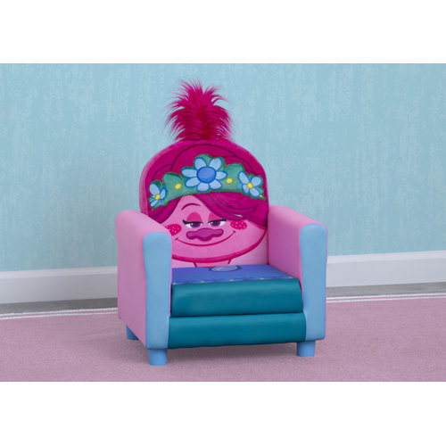 Delta Children Trolls World Tour Figural Upholstered Kids Desk ...