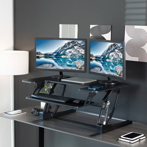 VIvo 44" Corner Standing Desk Converter DESK-V000VC Series & Reviews ...