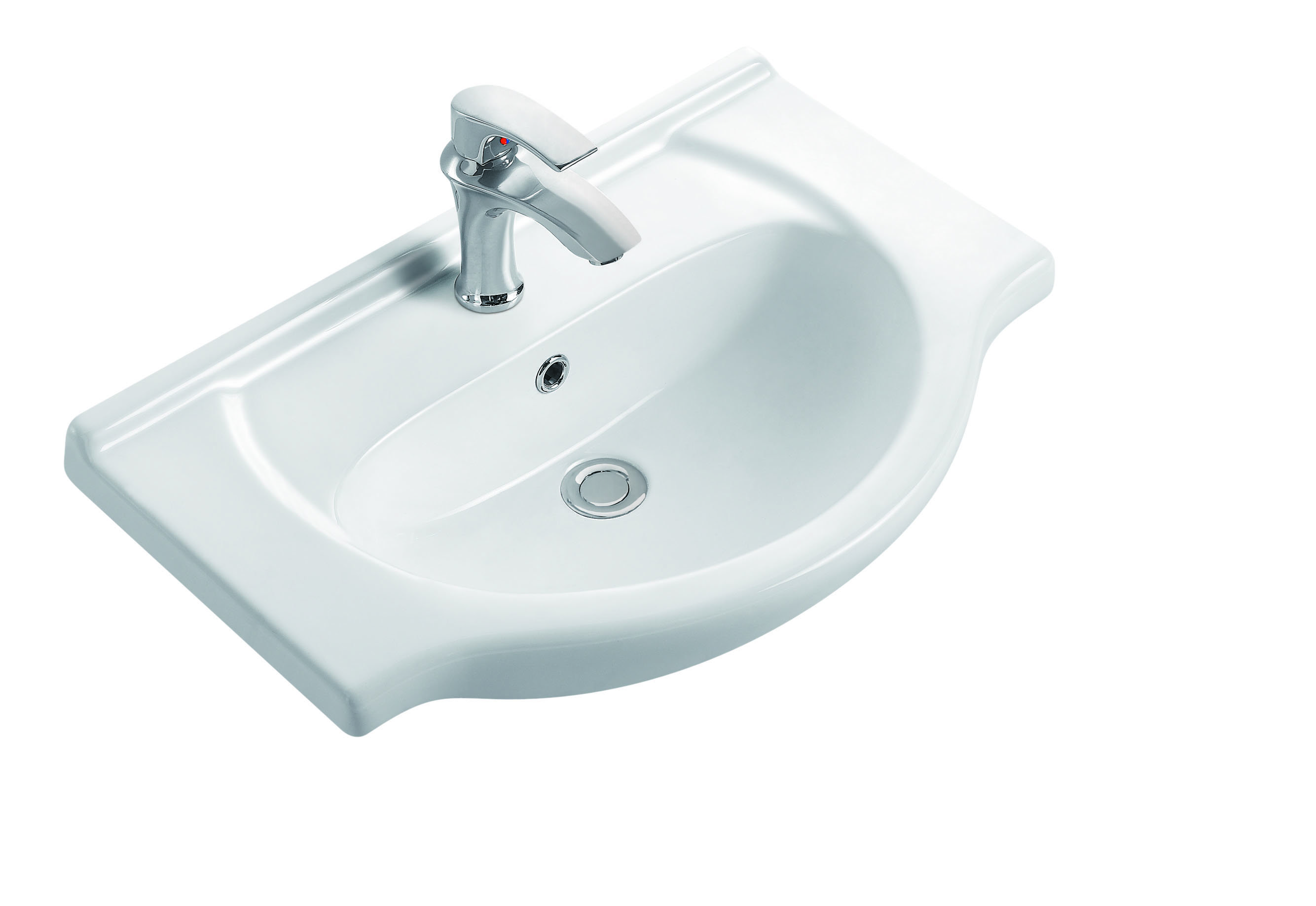 Empire Industries Capri 24" Wall-Hung Ceramic Top In White - Wayfair Canada