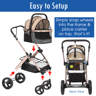 HPZ Pet Rover Prime Folding Standard Stroller with Detachable Carrier ...