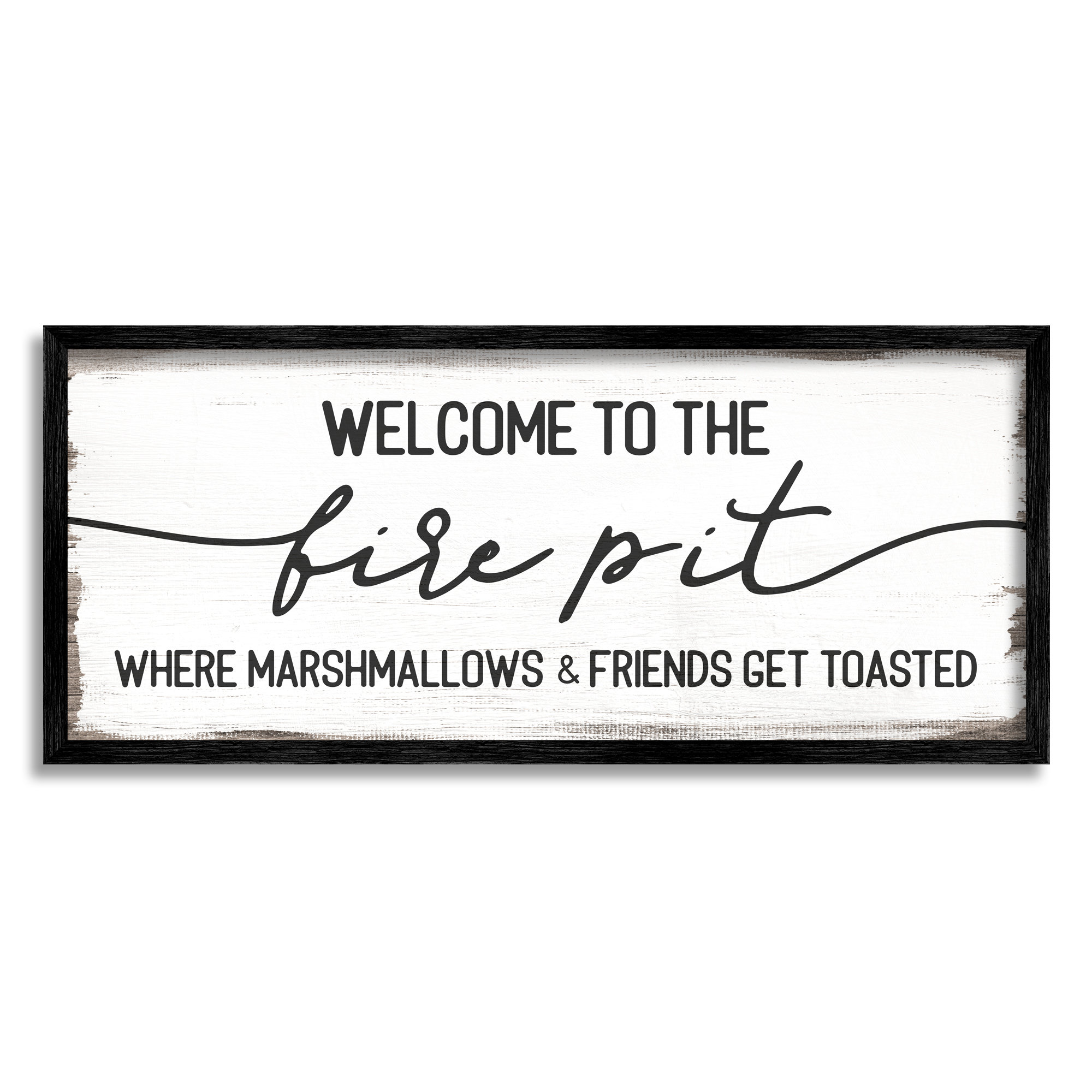 Stupell Industries Welcome Fire Pit Humorous Friends Camping Rustic ...