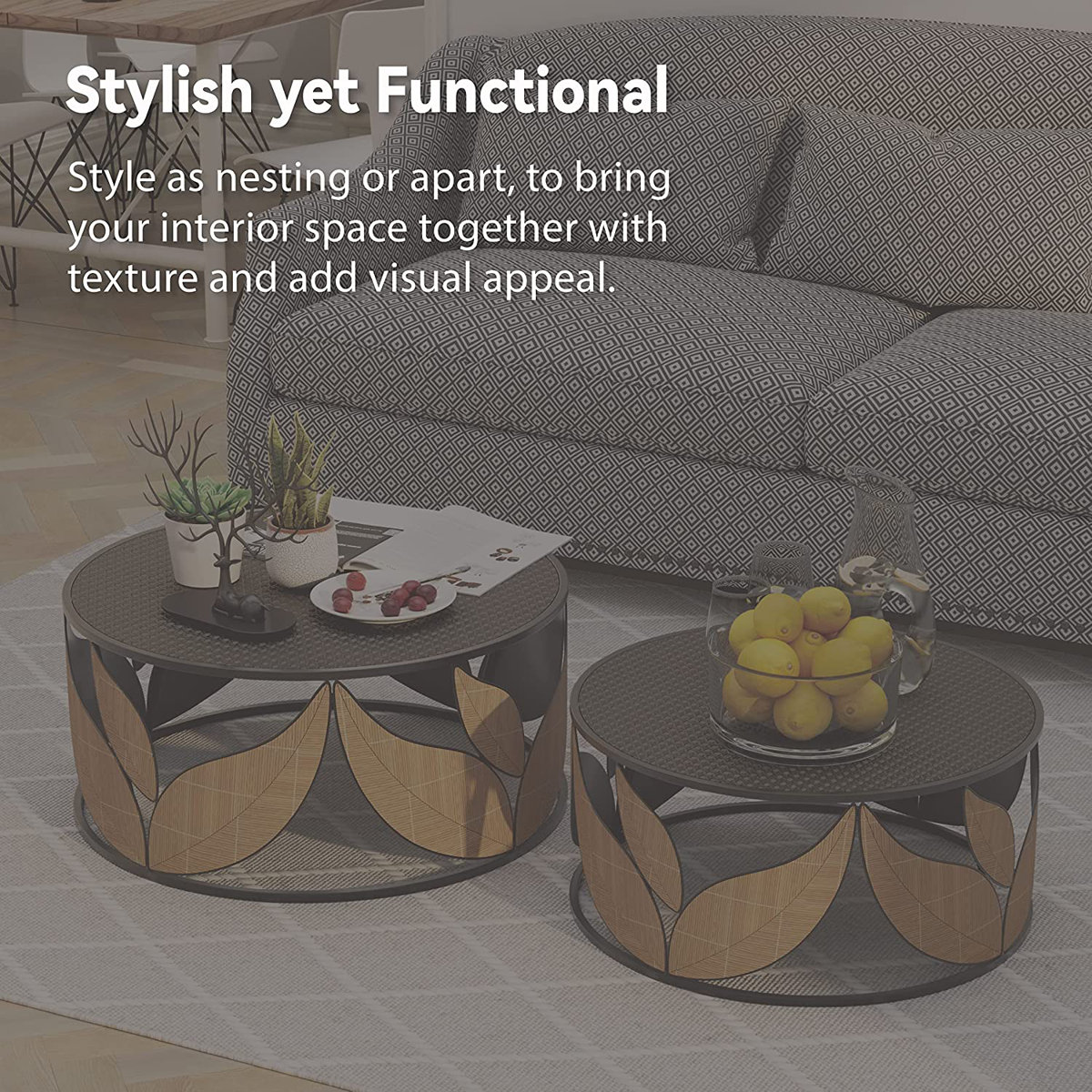 Wildon Home® Mayhew Junction Frame 2 Nesting Table Set | Wayfair
