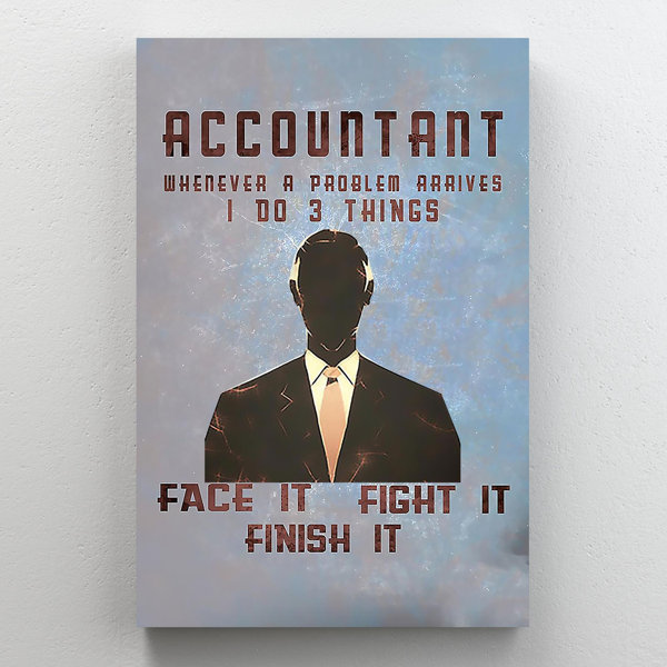 Trinx Accountant - 1 Piece Rectangle Graphic Art Print O " Accountant ...