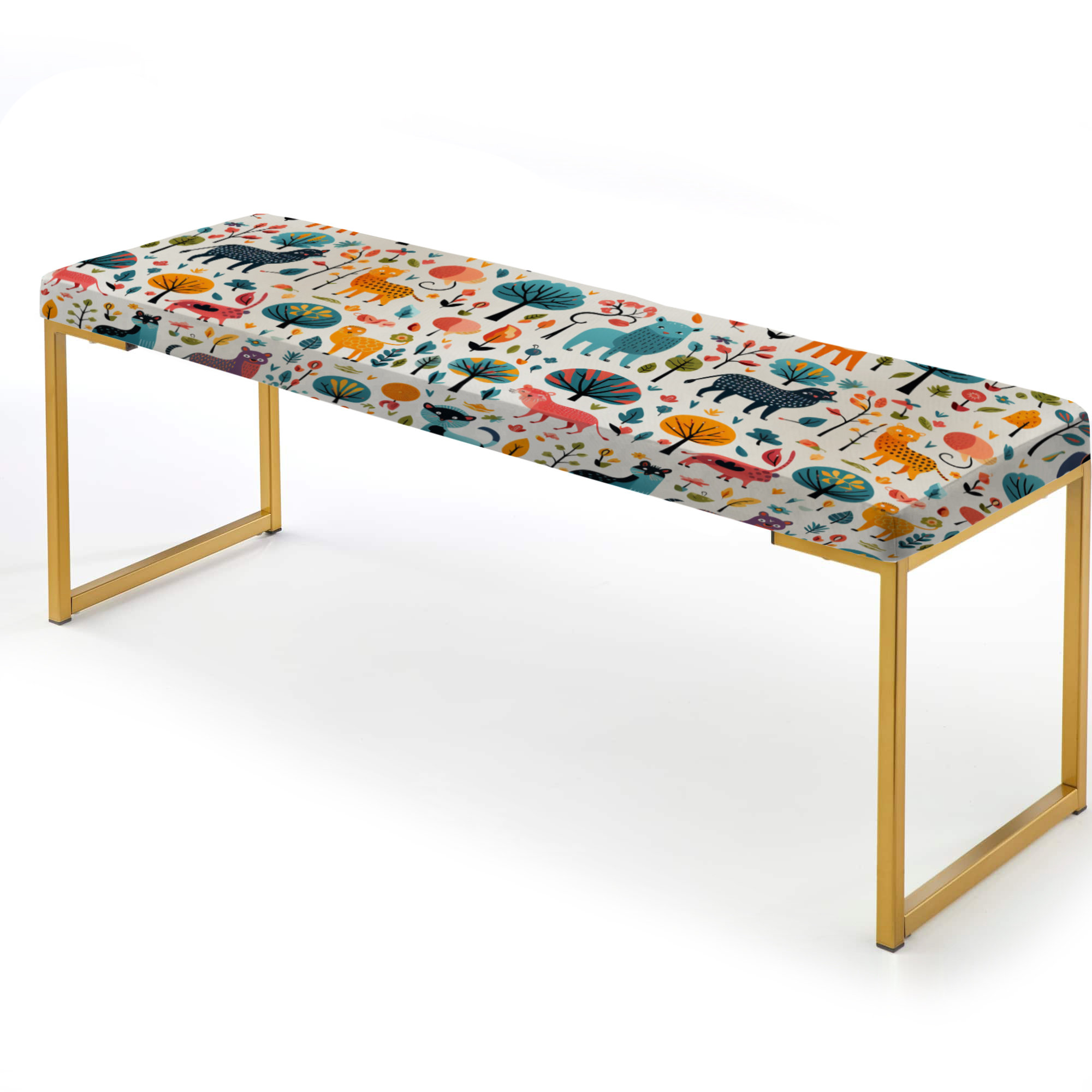 Design Art Minimal Multicolor Zoo Children Animals - Animal Print ...