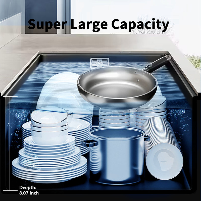 TTG PACE 29.5" L x 18'' W Dual Mount Kitchen Sink with Faucet | Wayfair