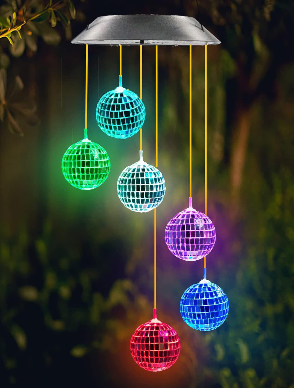 VEROSAL Solar Disco Ball for Garden Patio Outdoor Decor - Color ...