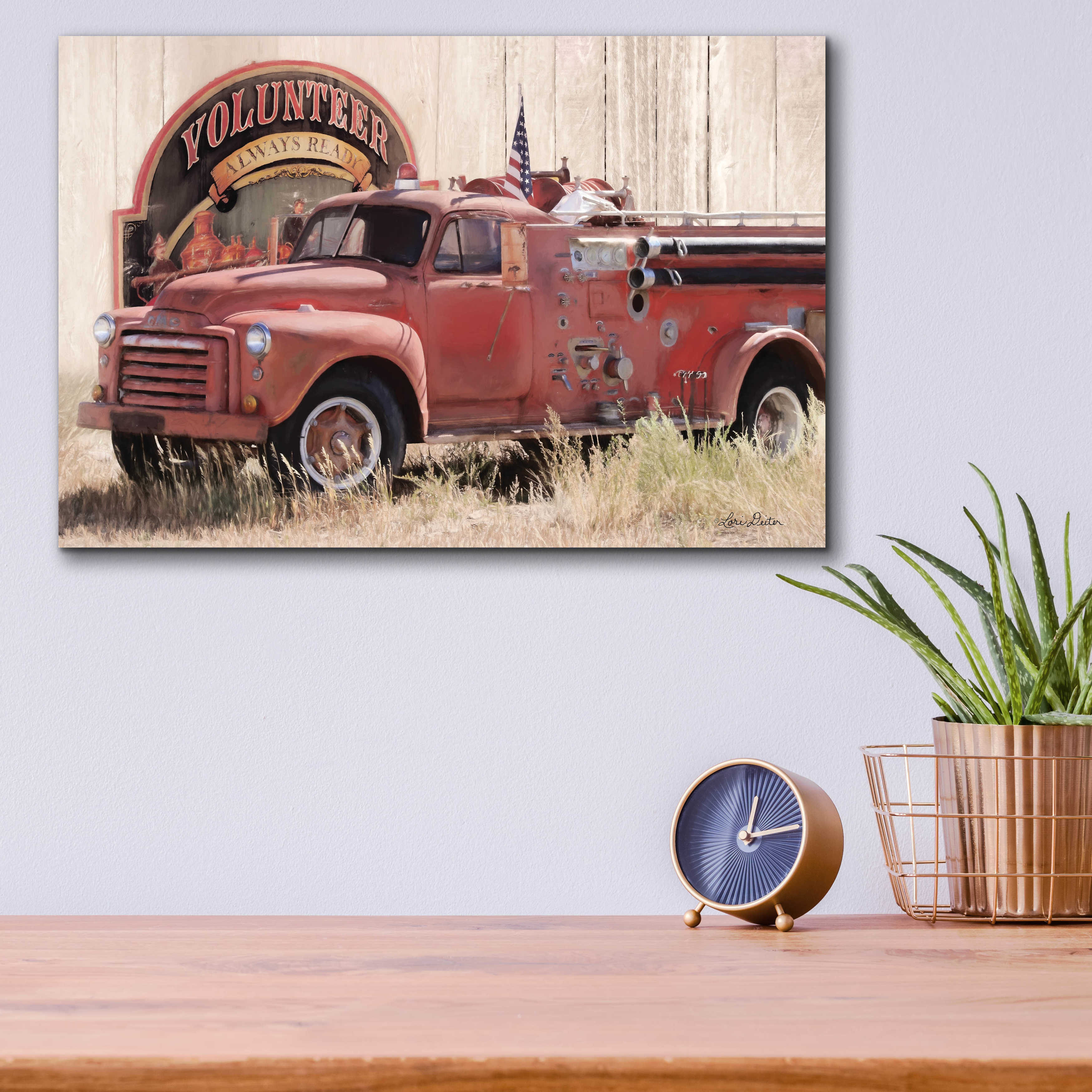 August Grove Epic Art 'Volunteer Firefighter' Volunteer Firefighter by ...